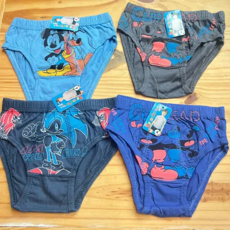 Slip niños lisos (docena)